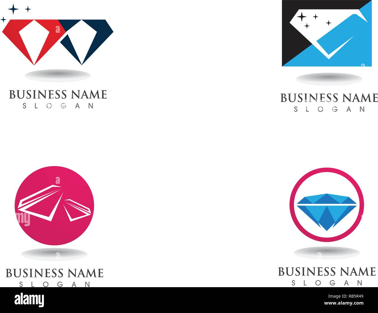 Diamond logo and symbol vector template icon Stock Vector Image & Art ...