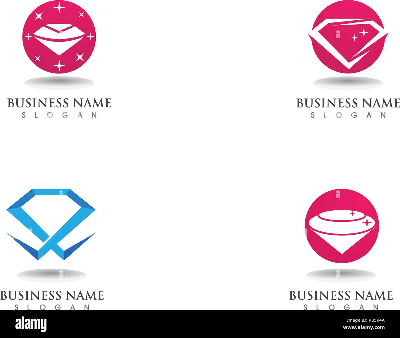 Diamond logo and symbol vector template icon Stock Vector Image & Art ...