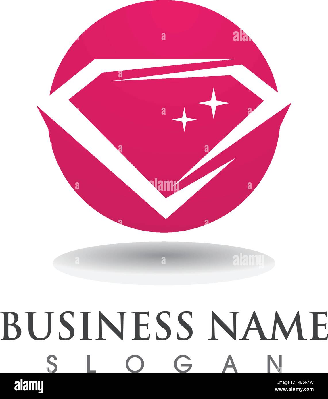 Diamond logo and symbol vector template icon Stock Vector Image & Art ...