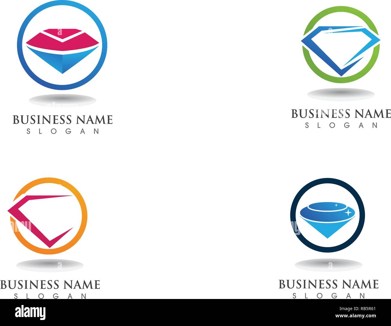 Diamond logo and symbol vector template icon Stock Vector Image & Art ...