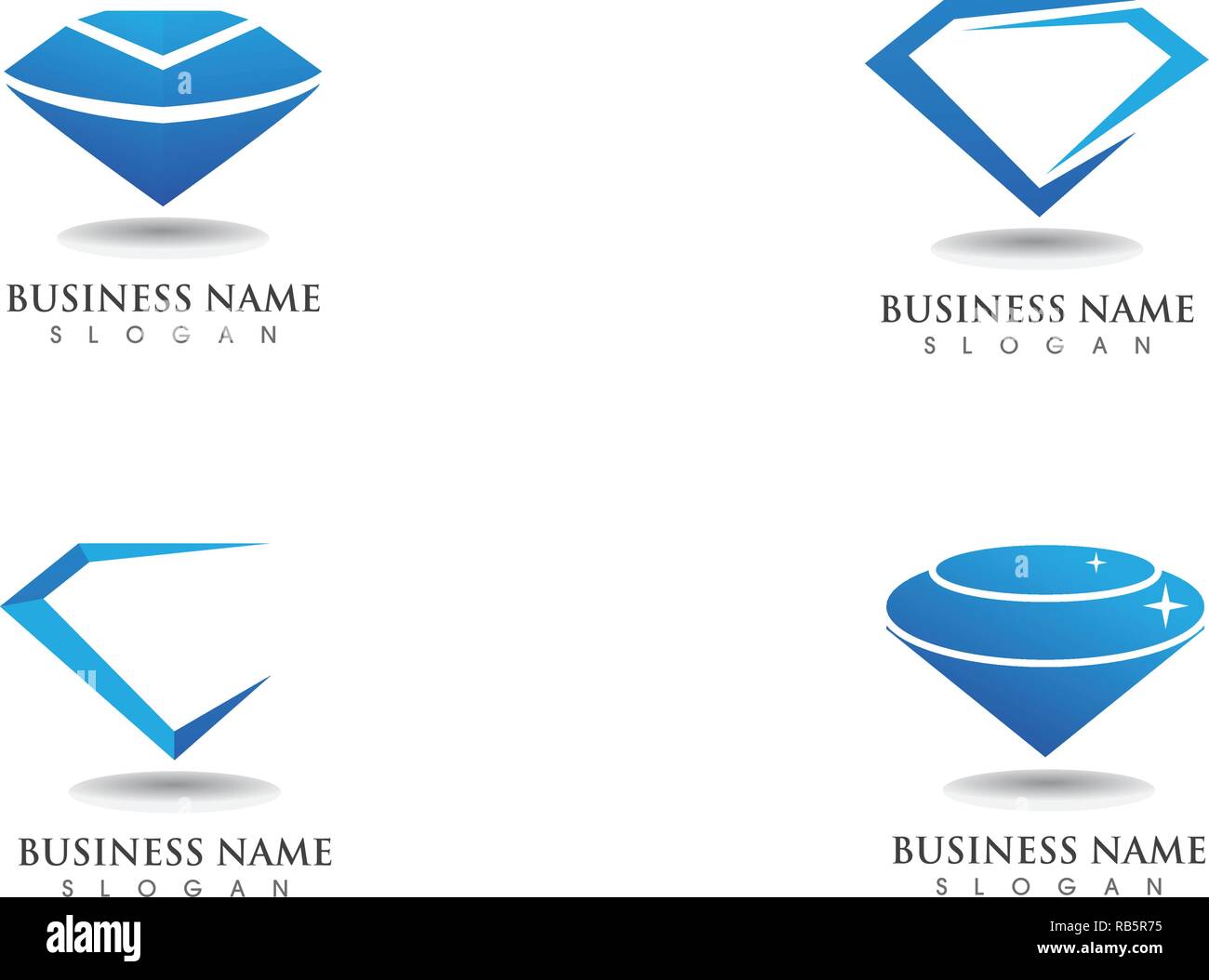 Diamond logo and symbol vector template icon Stock Vector Image & Art ...