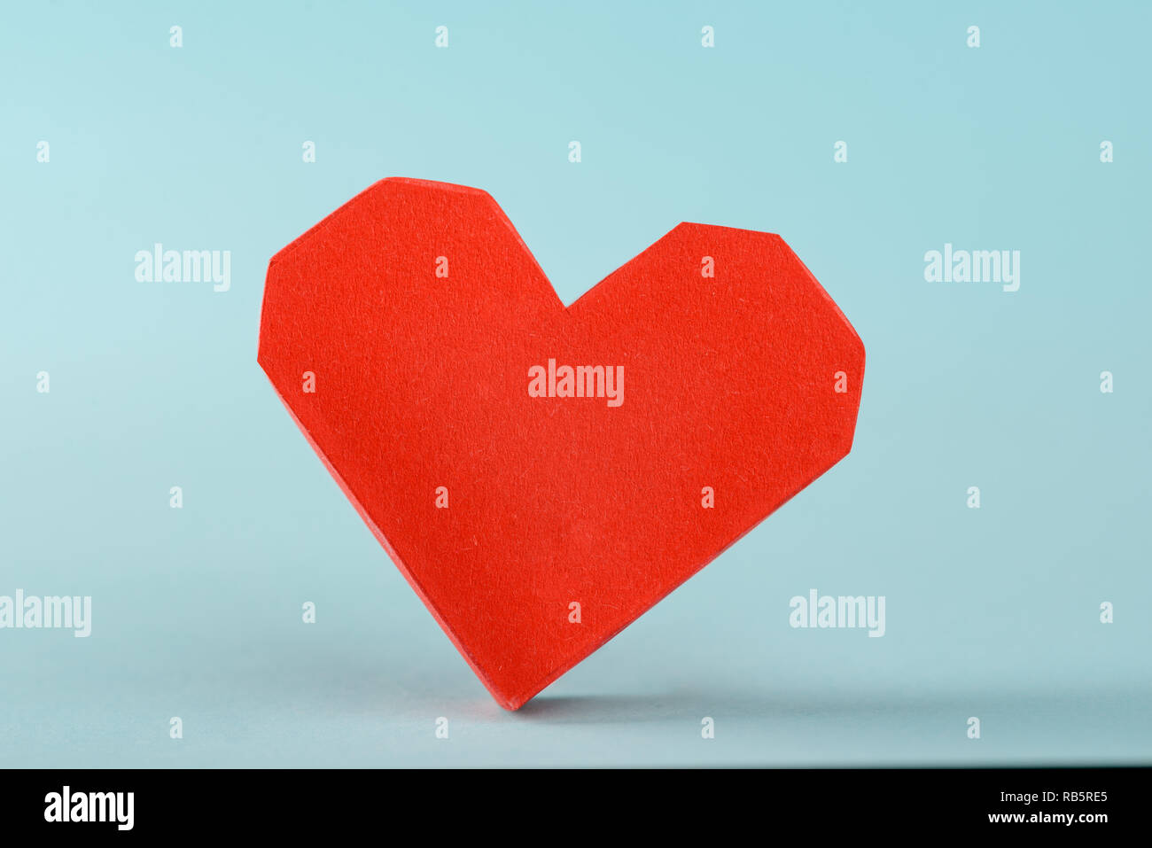 Folded Paper Heart Sign Love High Resolution Stock Photography and ...