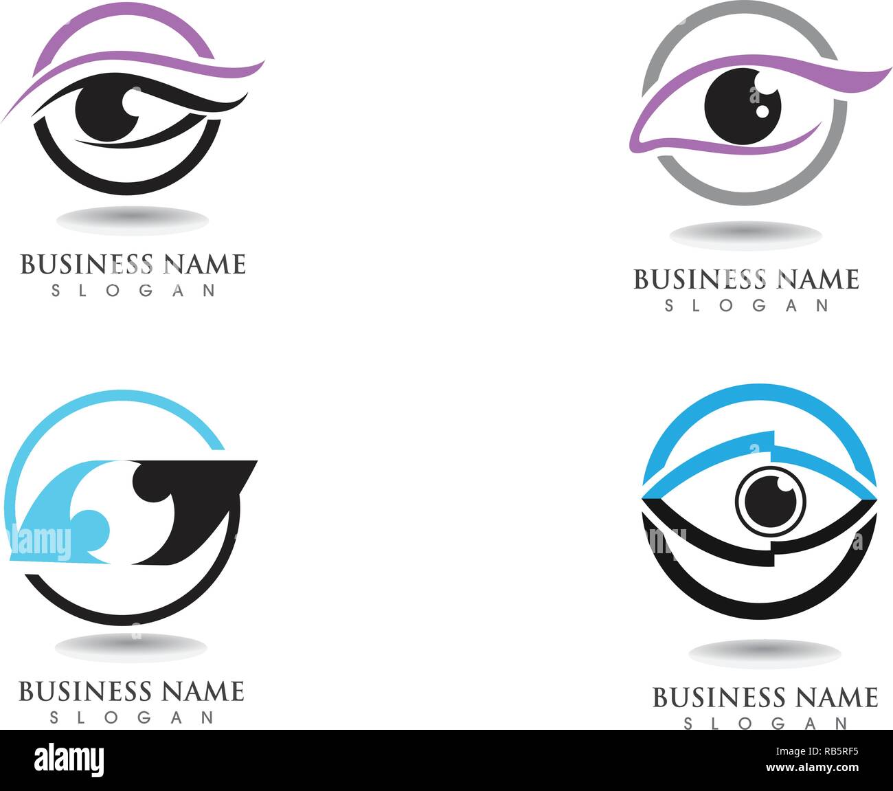 Eyes care health logo and symbols vector Stock Vector Image & Art - Alamy