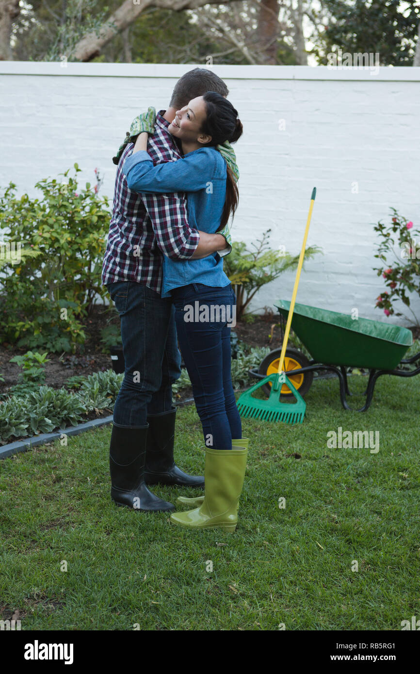 Romantic couple embracing other in hi-res stock photography and images ...