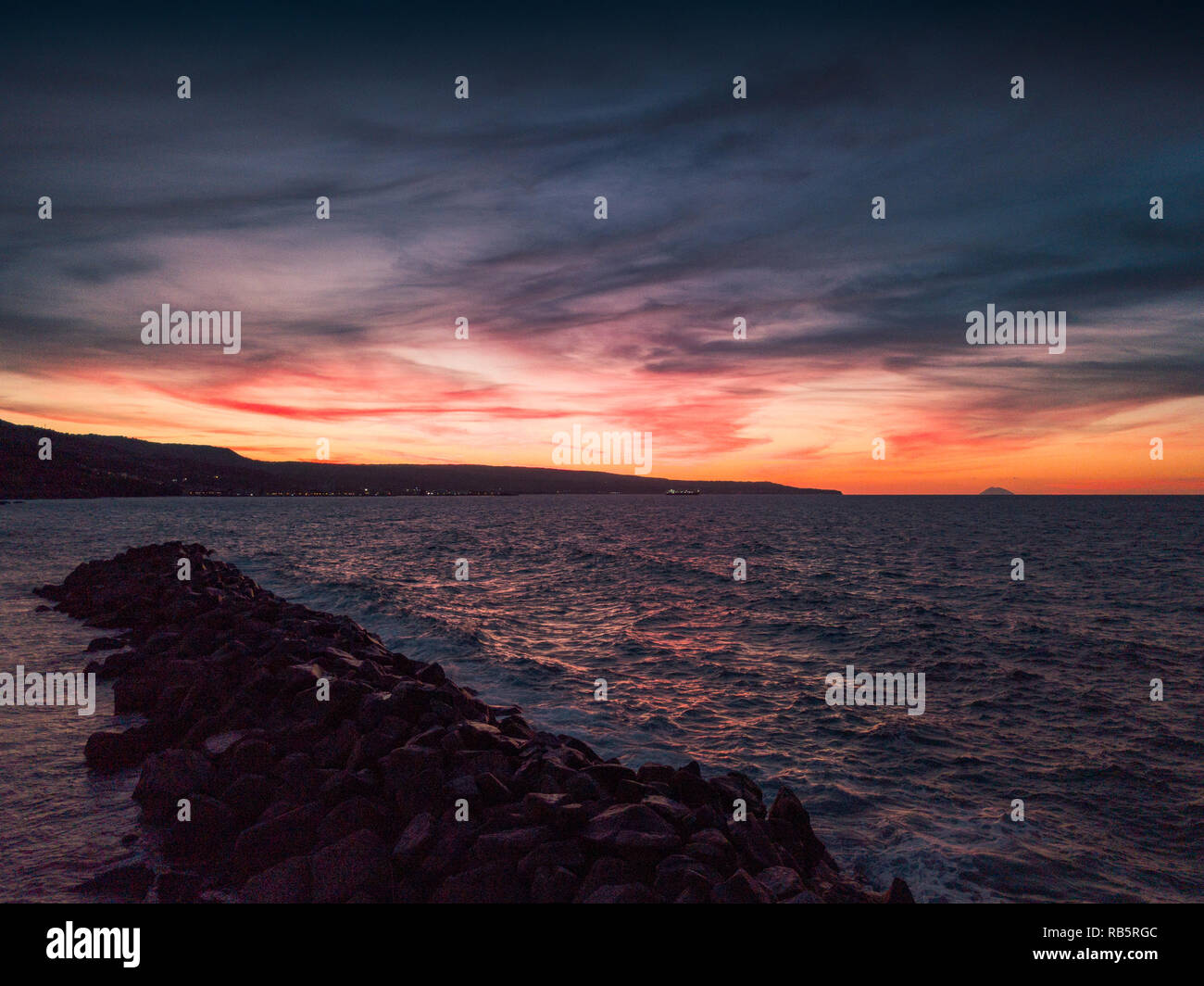Stromboli volcano aerial hi-res stock photography and images - Alamy