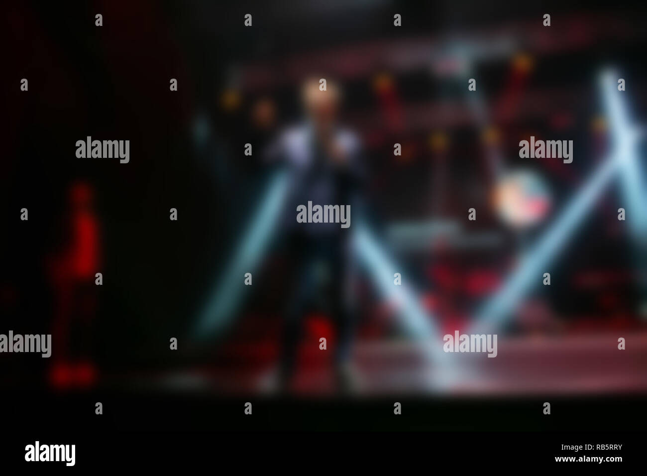 Unidentified person do the public speaking, in concept of abstract, art ...