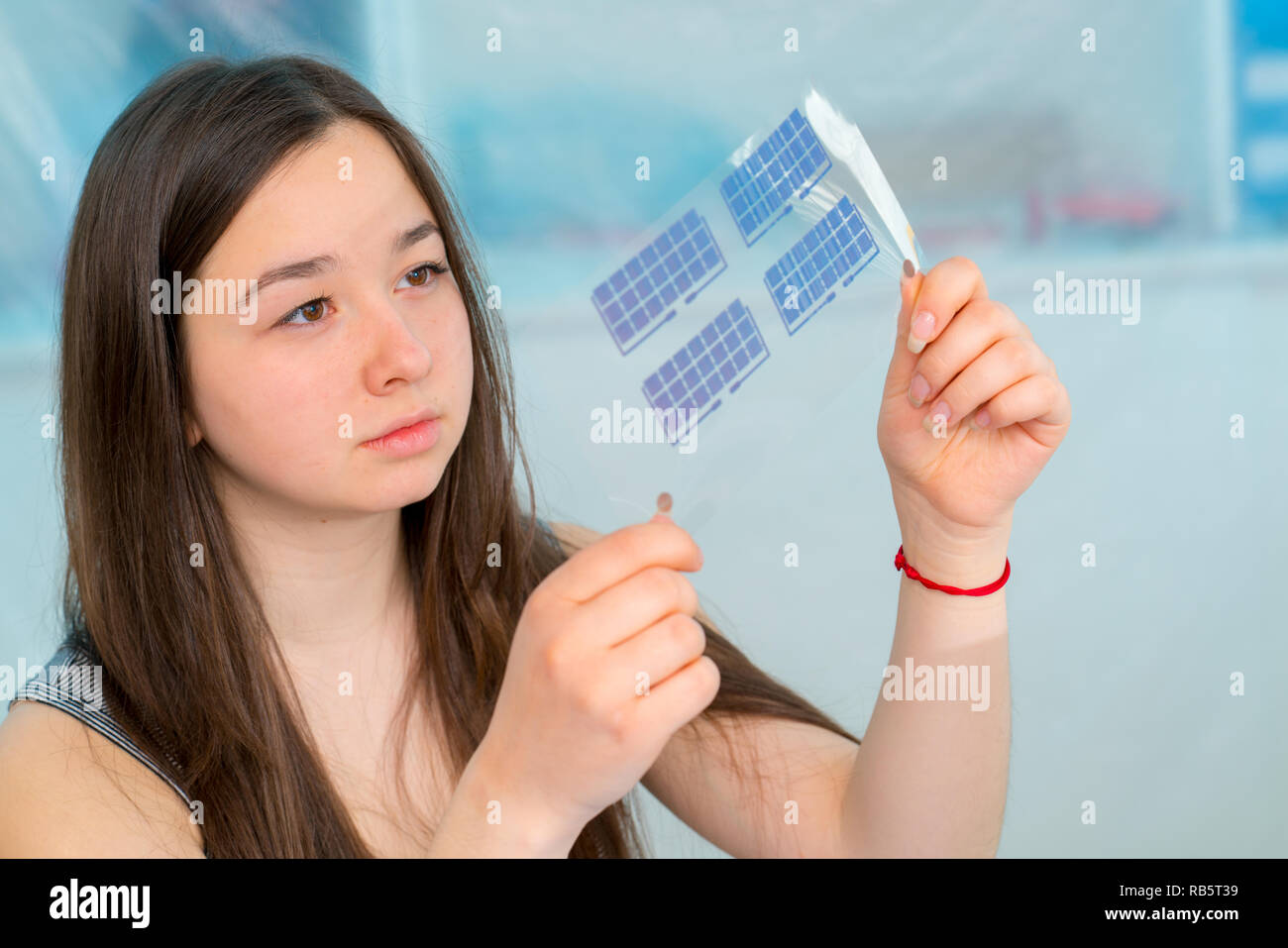 Young woman in robotics laboratory Stock Photo - Alamy