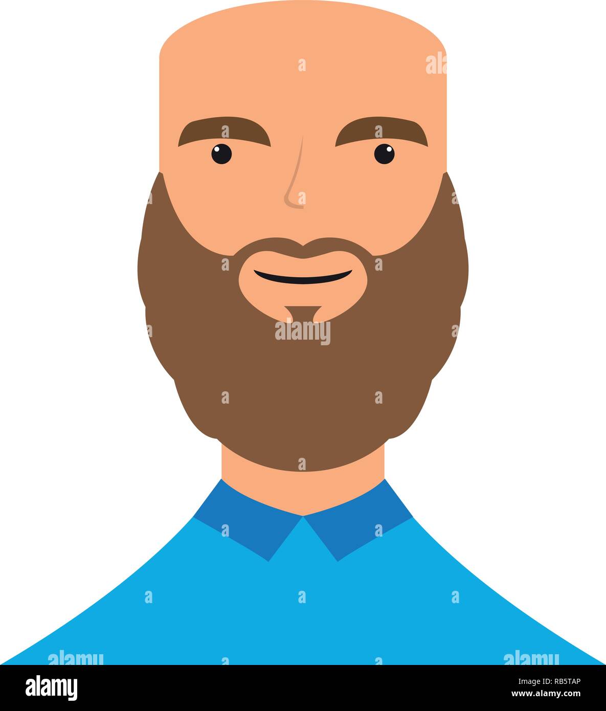 Isolated male avatar portrait. Vector illustration design Stock Vector ...