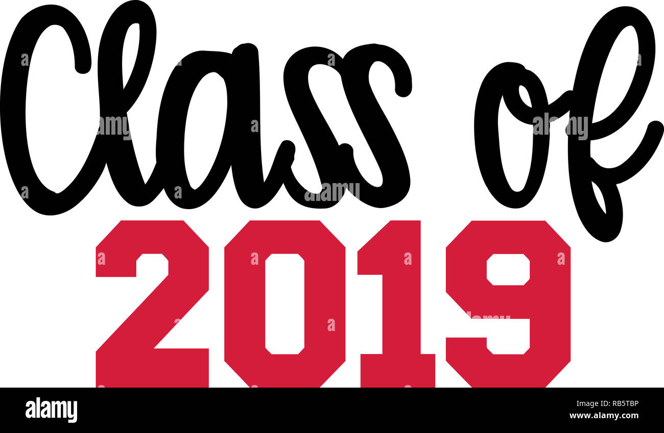 Class of 2019 script Stock Photo - Alamy