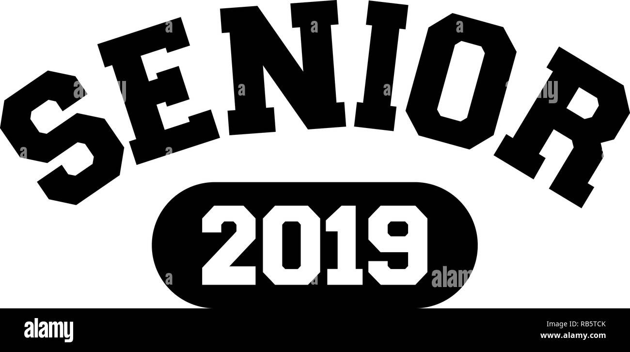 Senior 2019 curved Stock Photo - Alamy