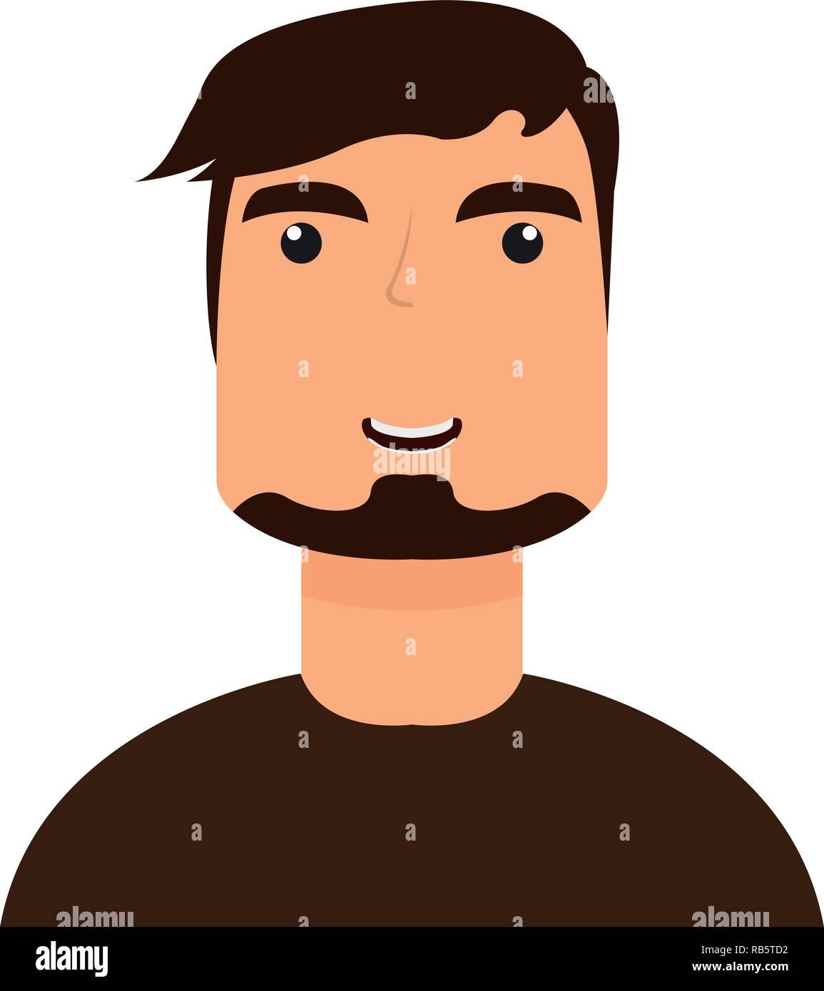 Isolated male avatar portrait. Vector illustration design Stock Vector ...