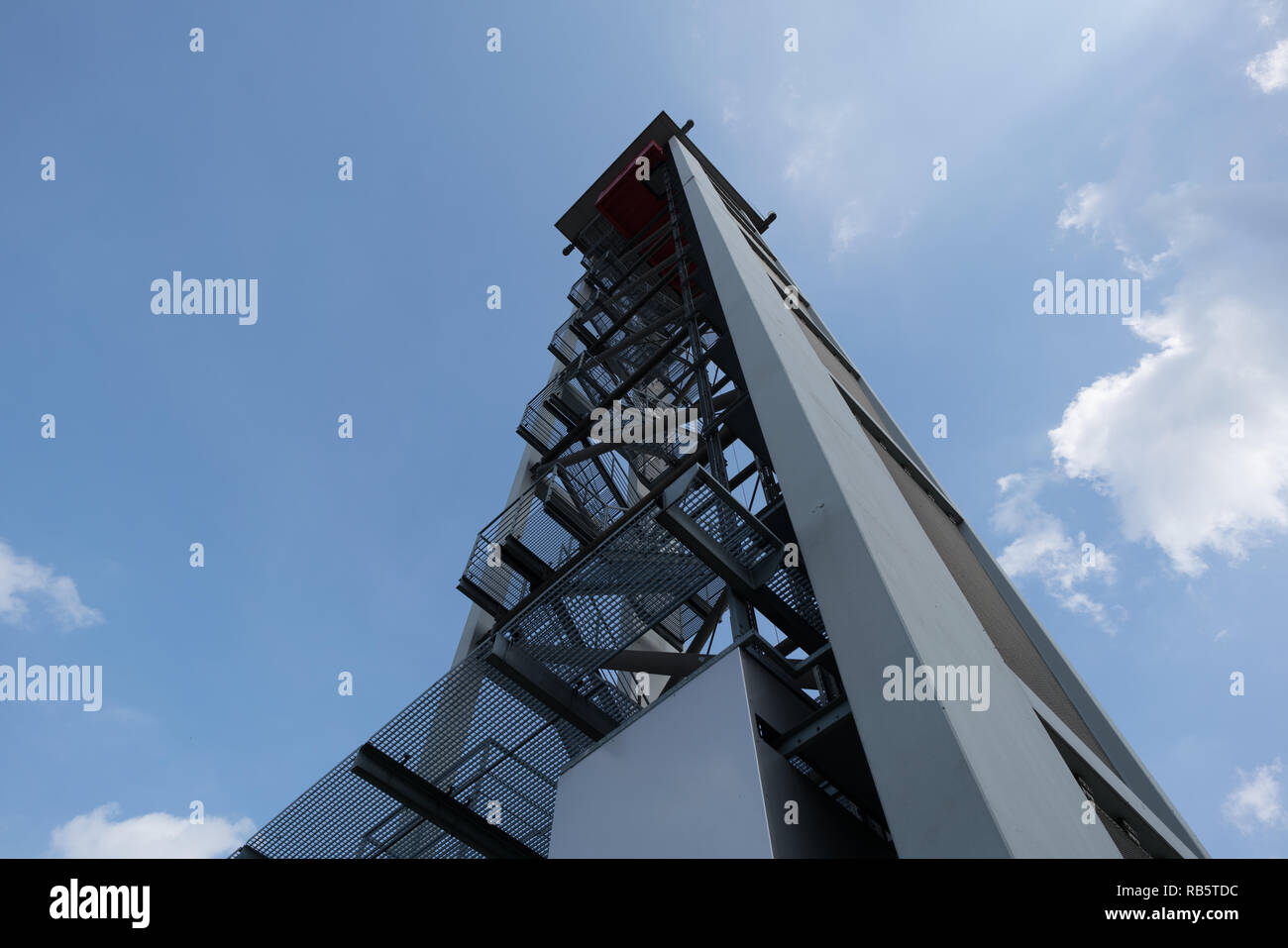 Bottom view of a skyscraper Stock Photo - Alamy