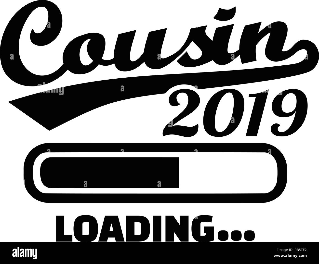 Cousin loading bar 2019 Stock Photo - Alamy
