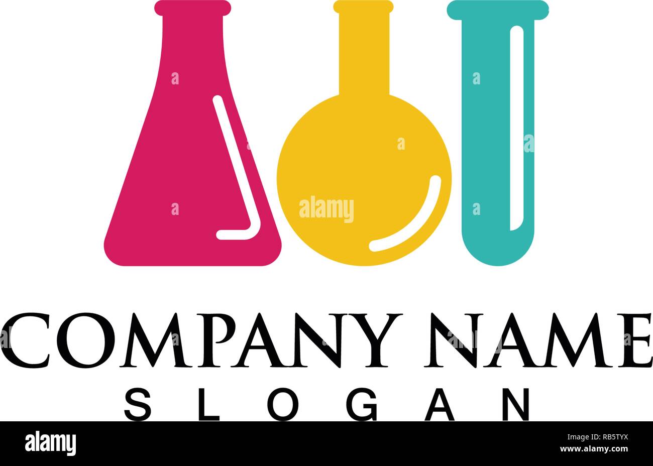 Laboratory logo and symbols vector lab Stock Vector Image & Art - Alamy