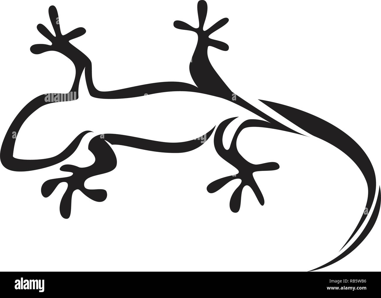 Lizard Silhouette Vector