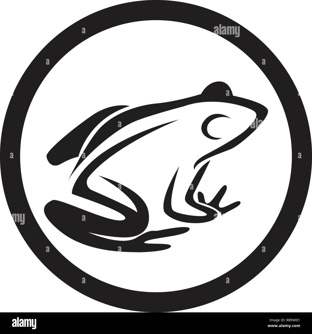 green frog symbols logo and template Stock Vector Image & Art - Alamy