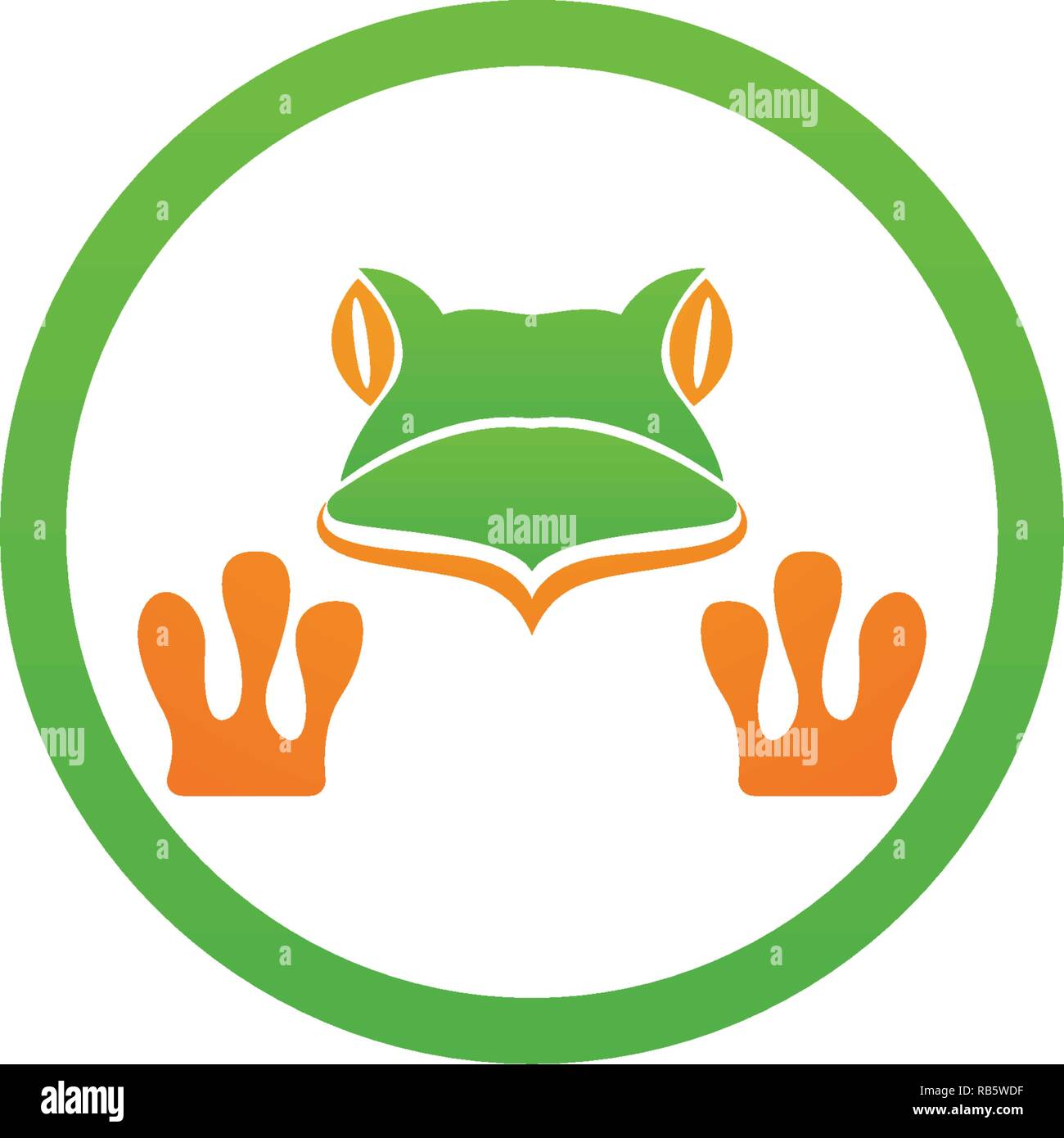 green frog symbols logo and template Stock Vector Image & Art - Alamy
