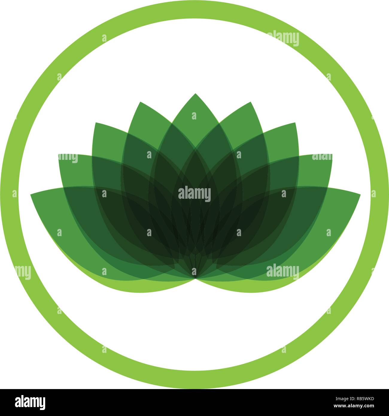 Lotus flower logo and symbols vector template icons Stock Vector Image ...