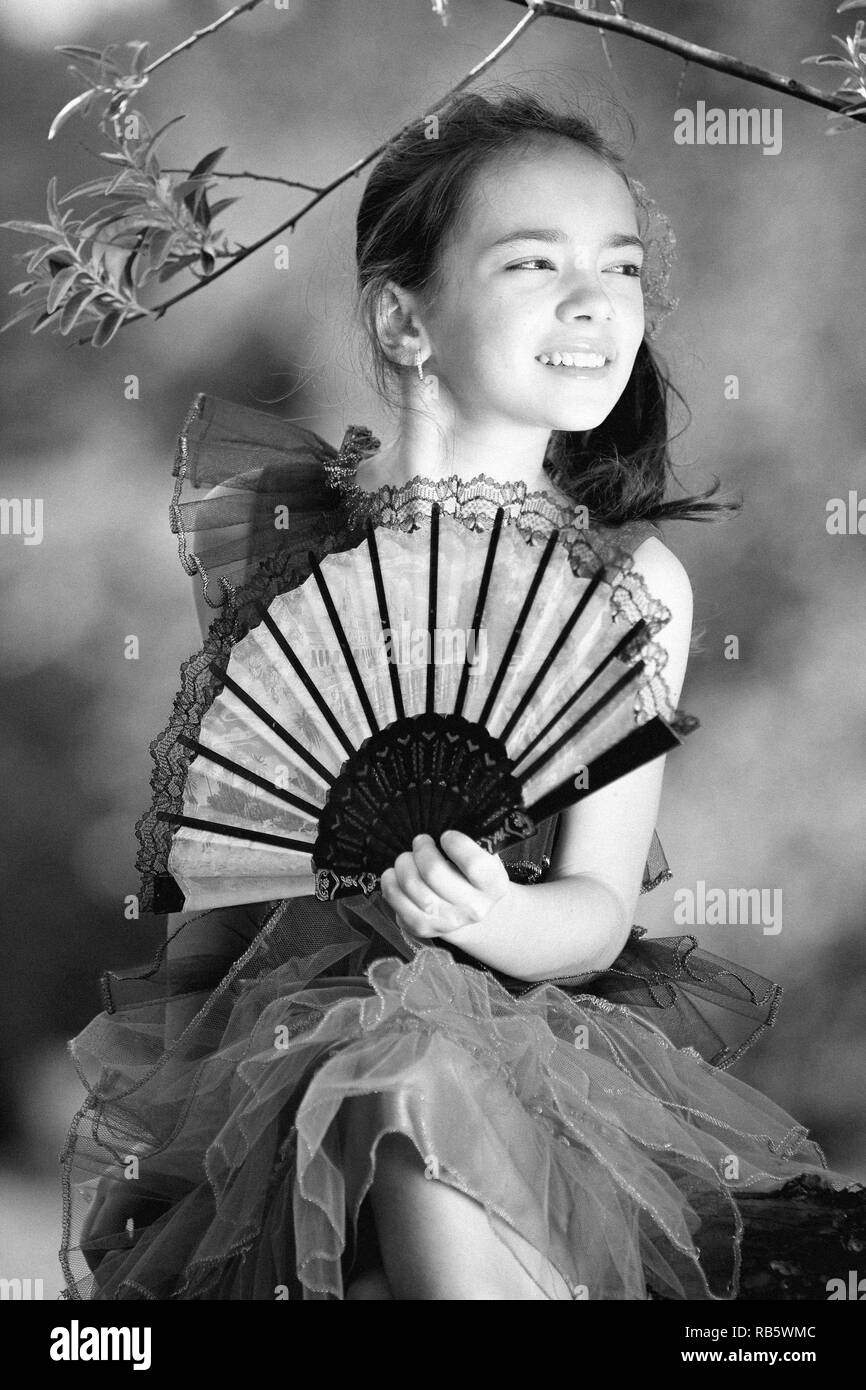 Portrait of a very young girl waiting for his mate. More images with ...