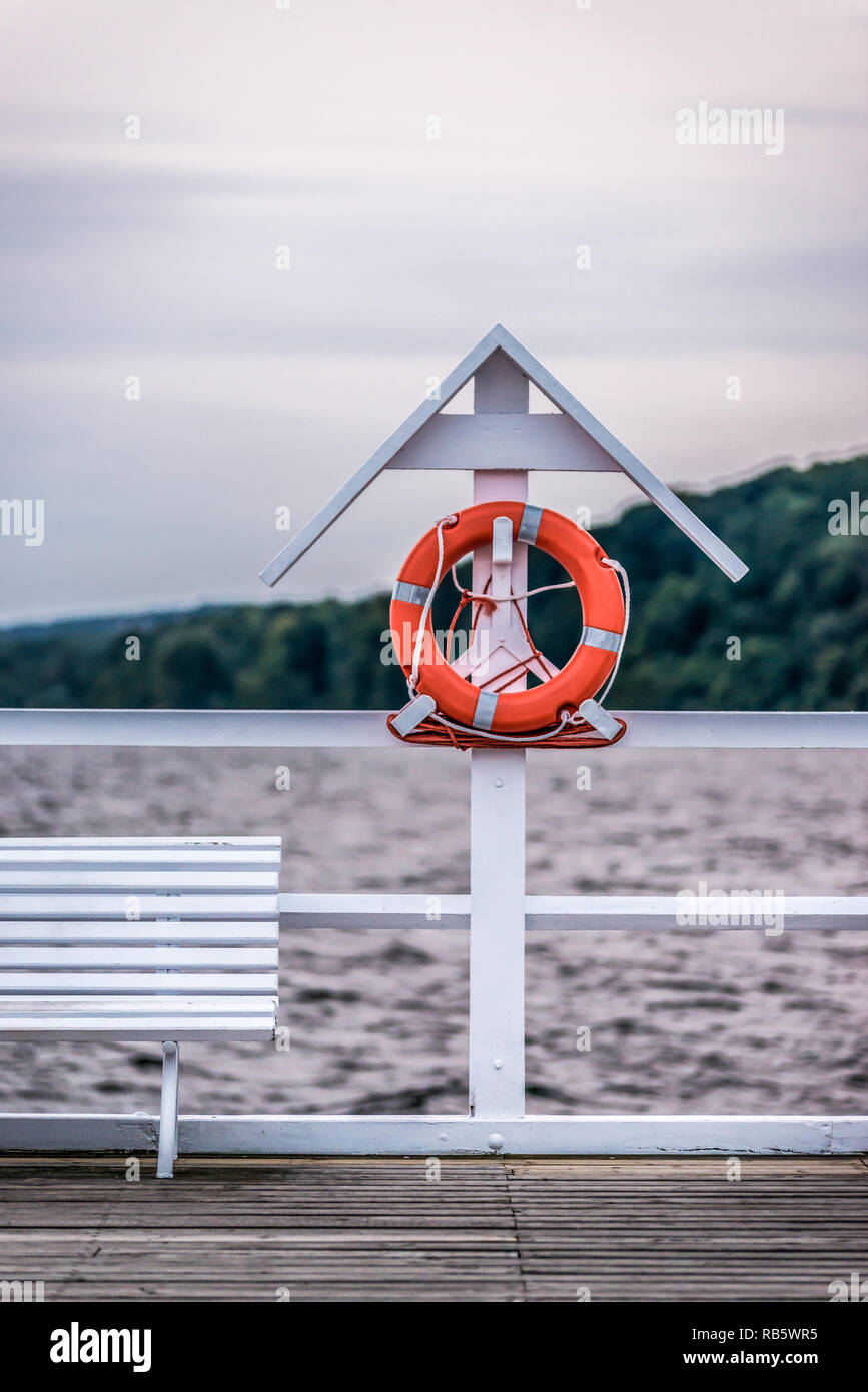 Emergency life buoy stand on hi-res stock photography and images - Alamy