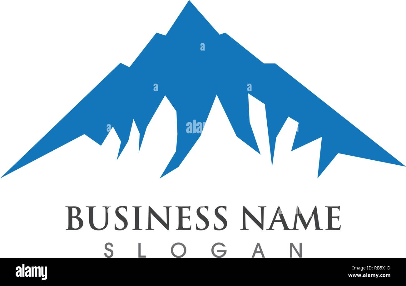 High Mountain icon Logo Business Template Vector Stock Vector Image ...