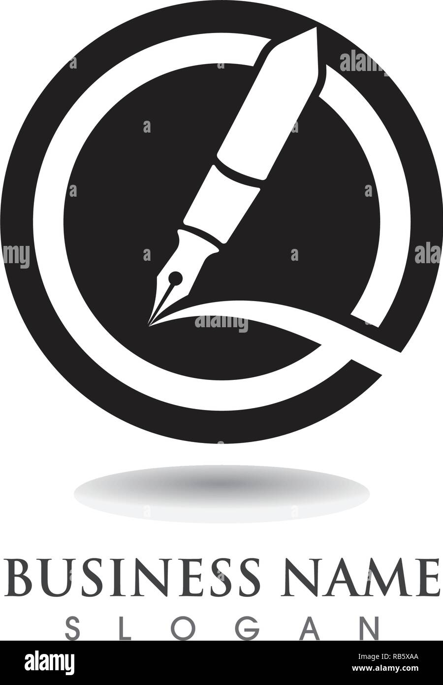 pen Logo template Vector illustration Stock Vector Image & Art - Alamy