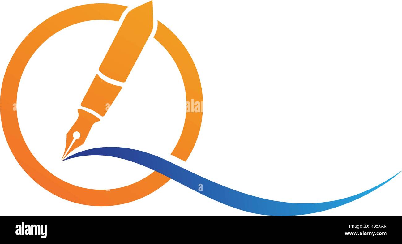 pen Logo template Vector illustration Stock Vector Image & Art - Alamy