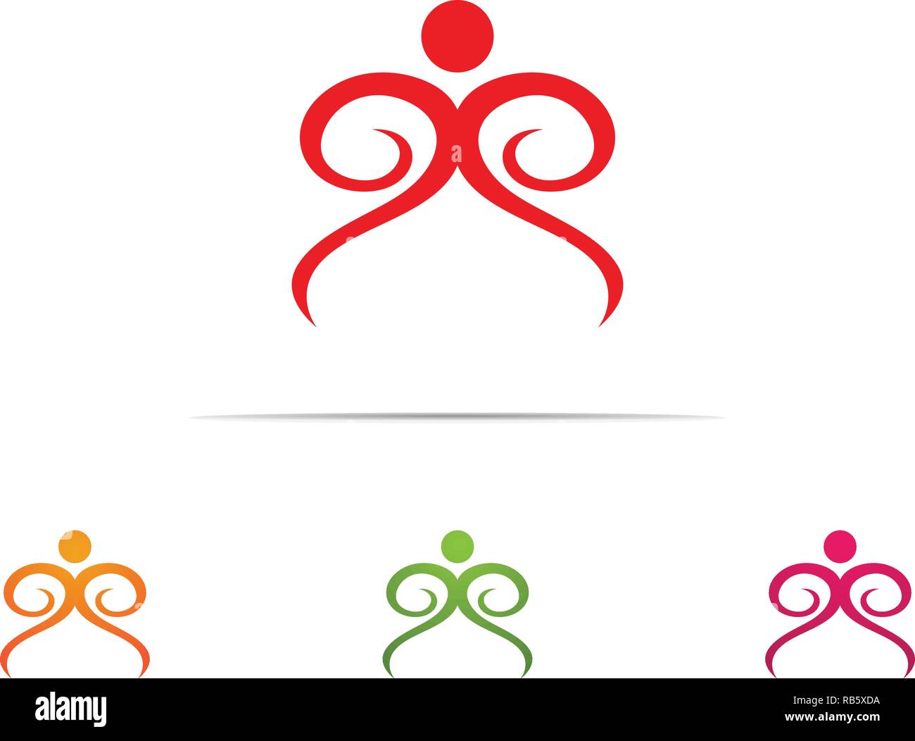 Health success people care logo and symbols template Stock Vector Image ...