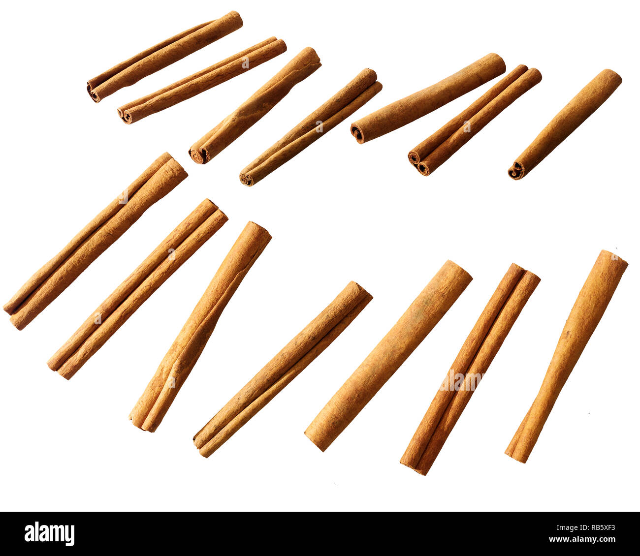 Dry aromatic cinnamon sticks Cut Out Stock Images & Pictures - Alamy