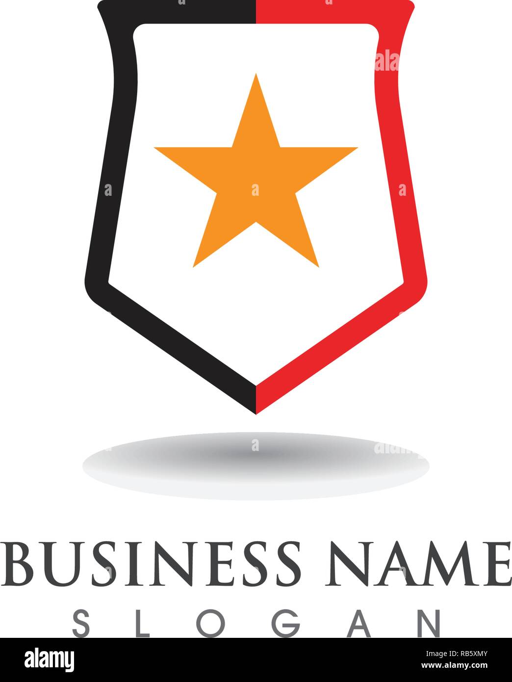 Shield guard logo design vector shield template Stock Vector Image ...