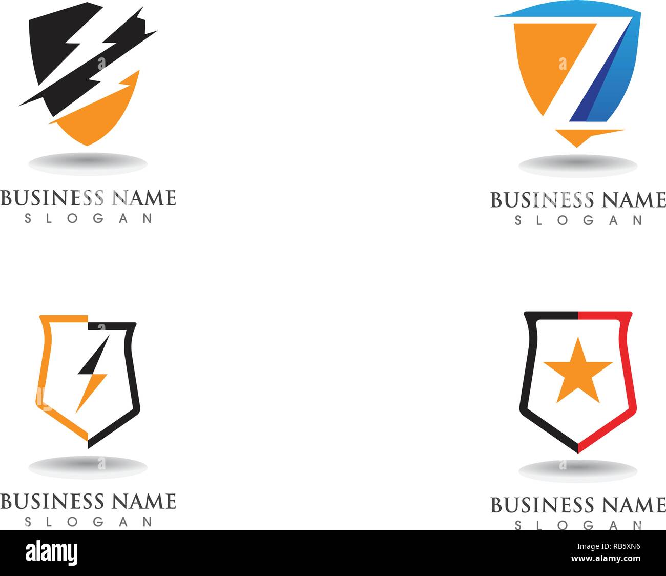 Shield guard logo design vector shield template Stock Vector Image ...