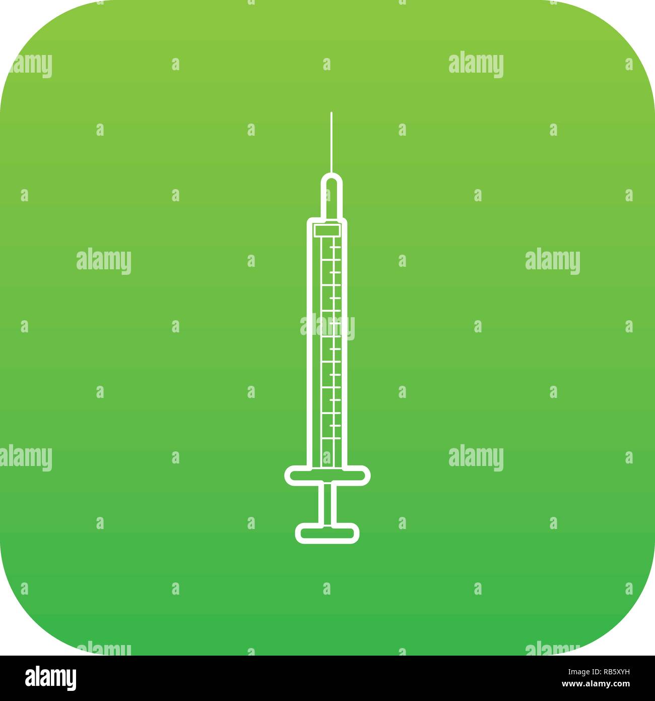 Little syringe icon green vector Stock Vector Image & Art - Alamy
