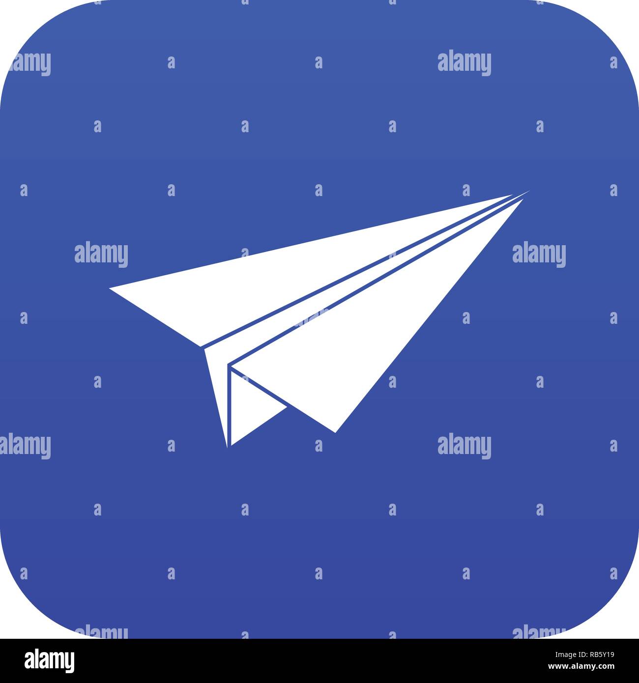 Paper airplane icon digital blue Stock Vector Image & Art - Alamy