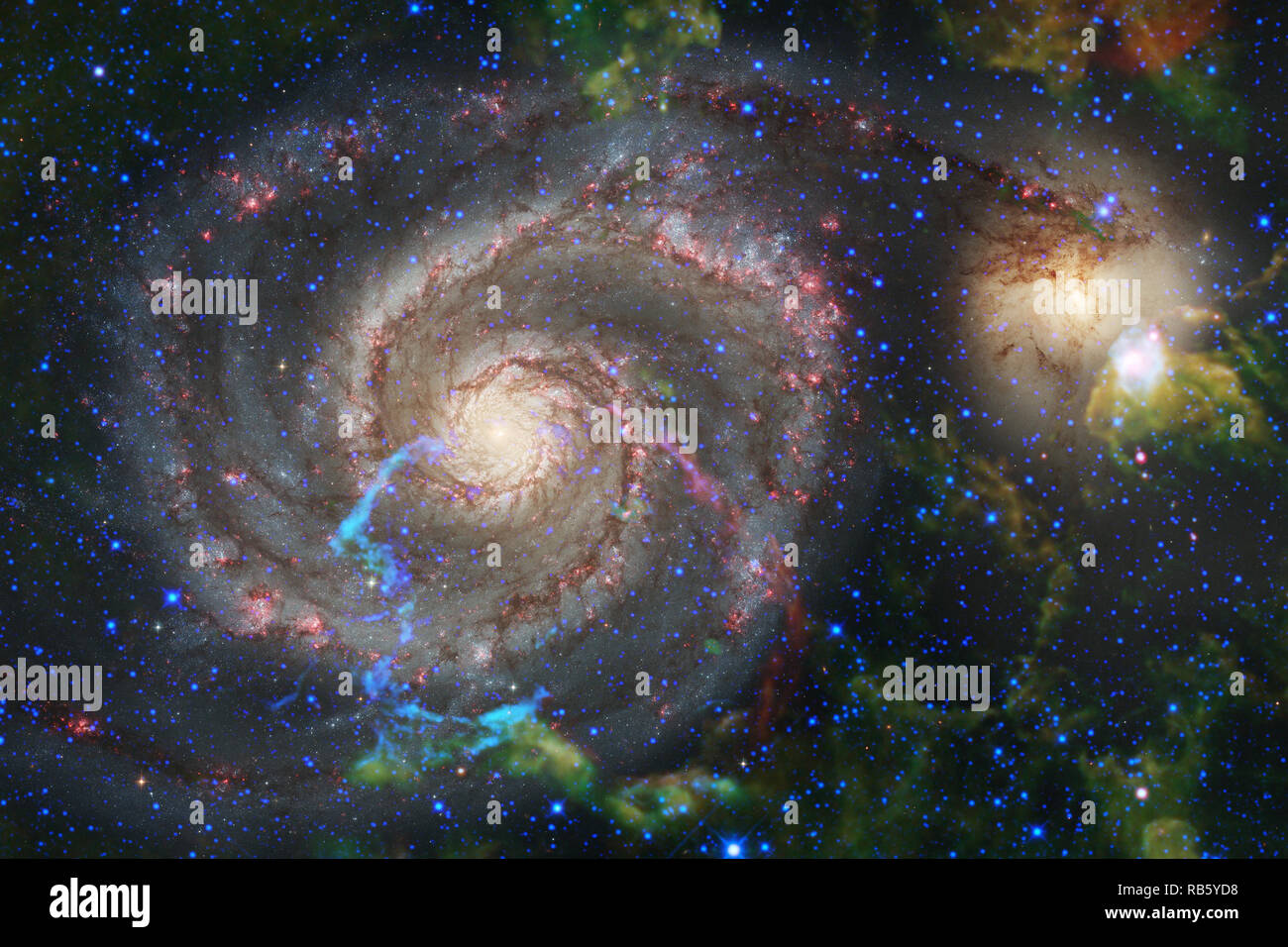 Galaxy, starfield, nebulae, cluster of stars in deep space. Science ...