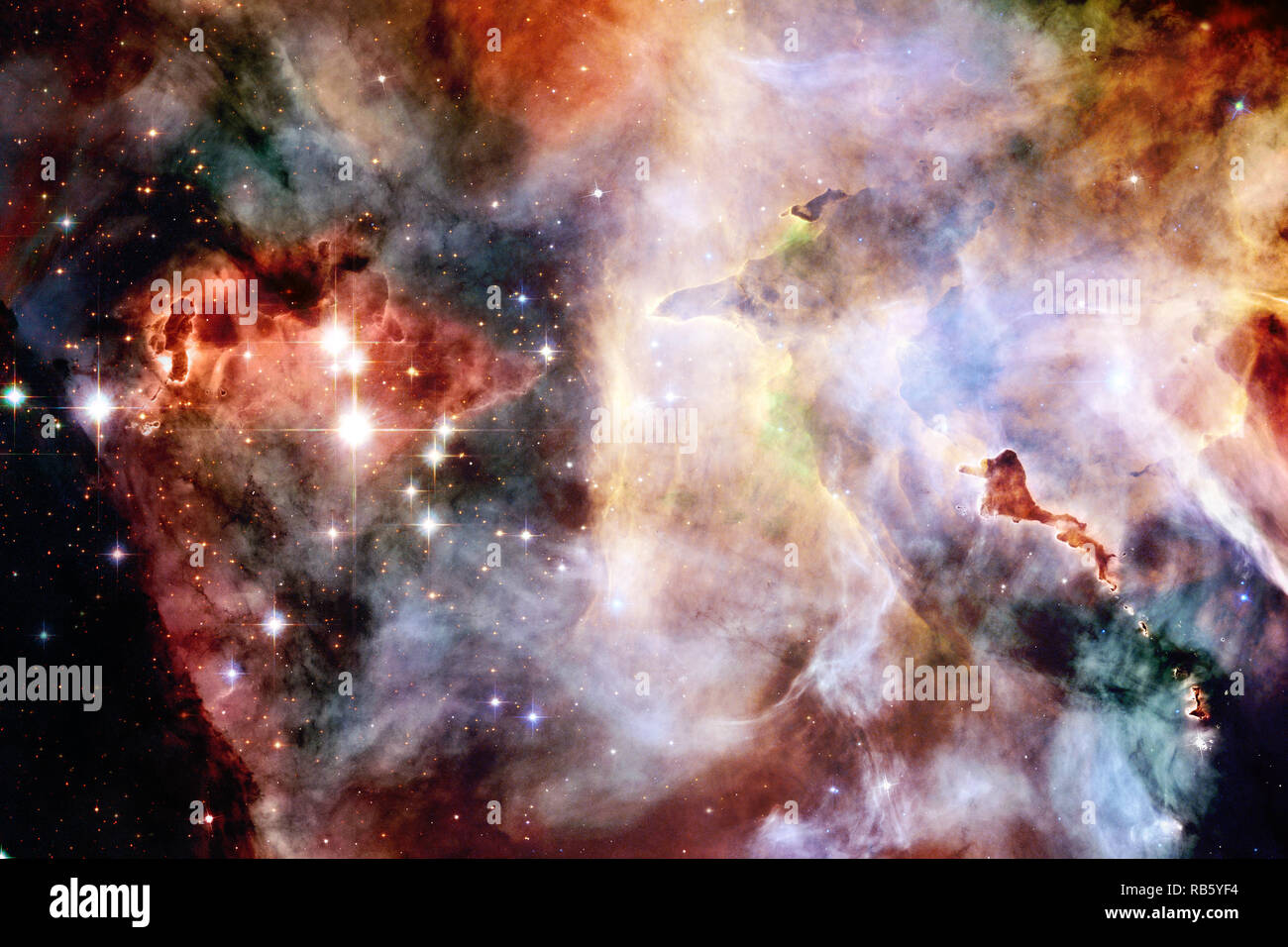 Beauty of outer space. Science fiction wallpaper. Elements of this ...