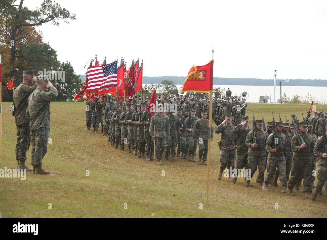 U.S. Marines and Sailors, with 2nd Marine Logistics Group (MLG), held ...