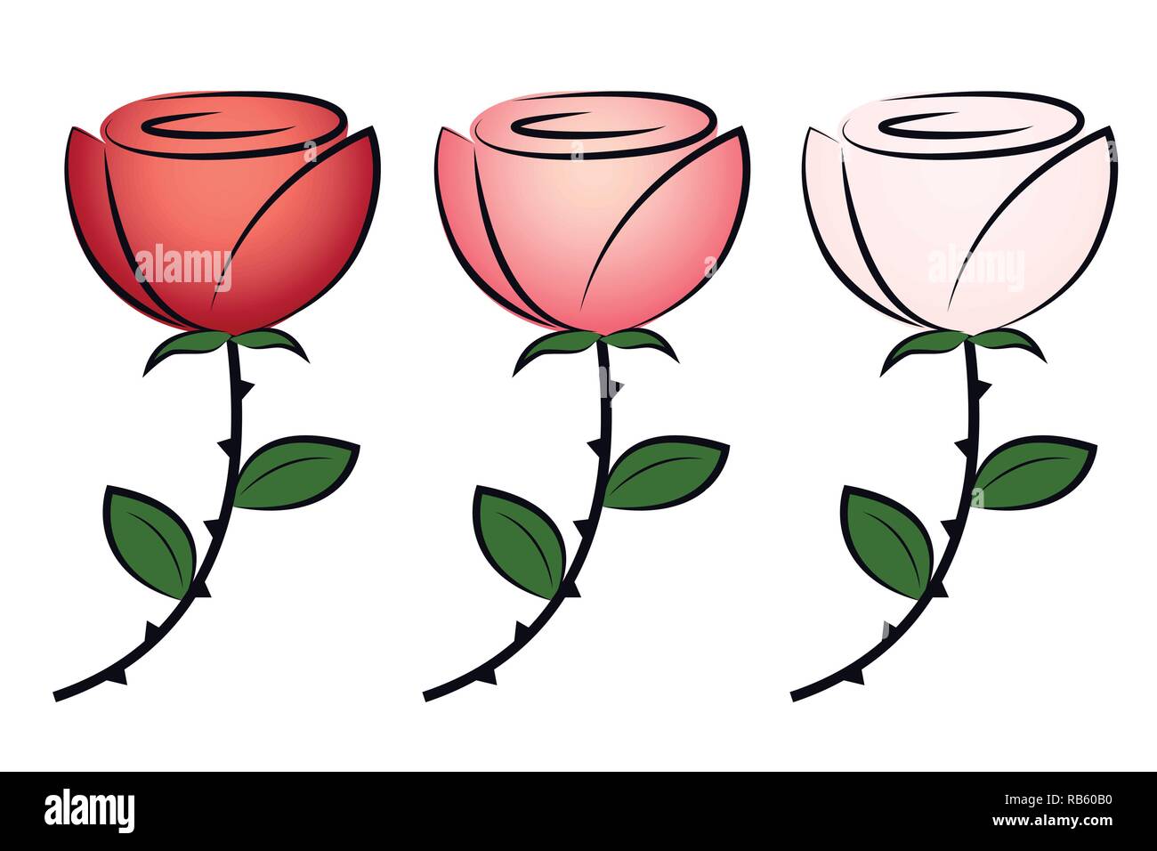 Rose wedding day variety Stock Vector Images - Alamy