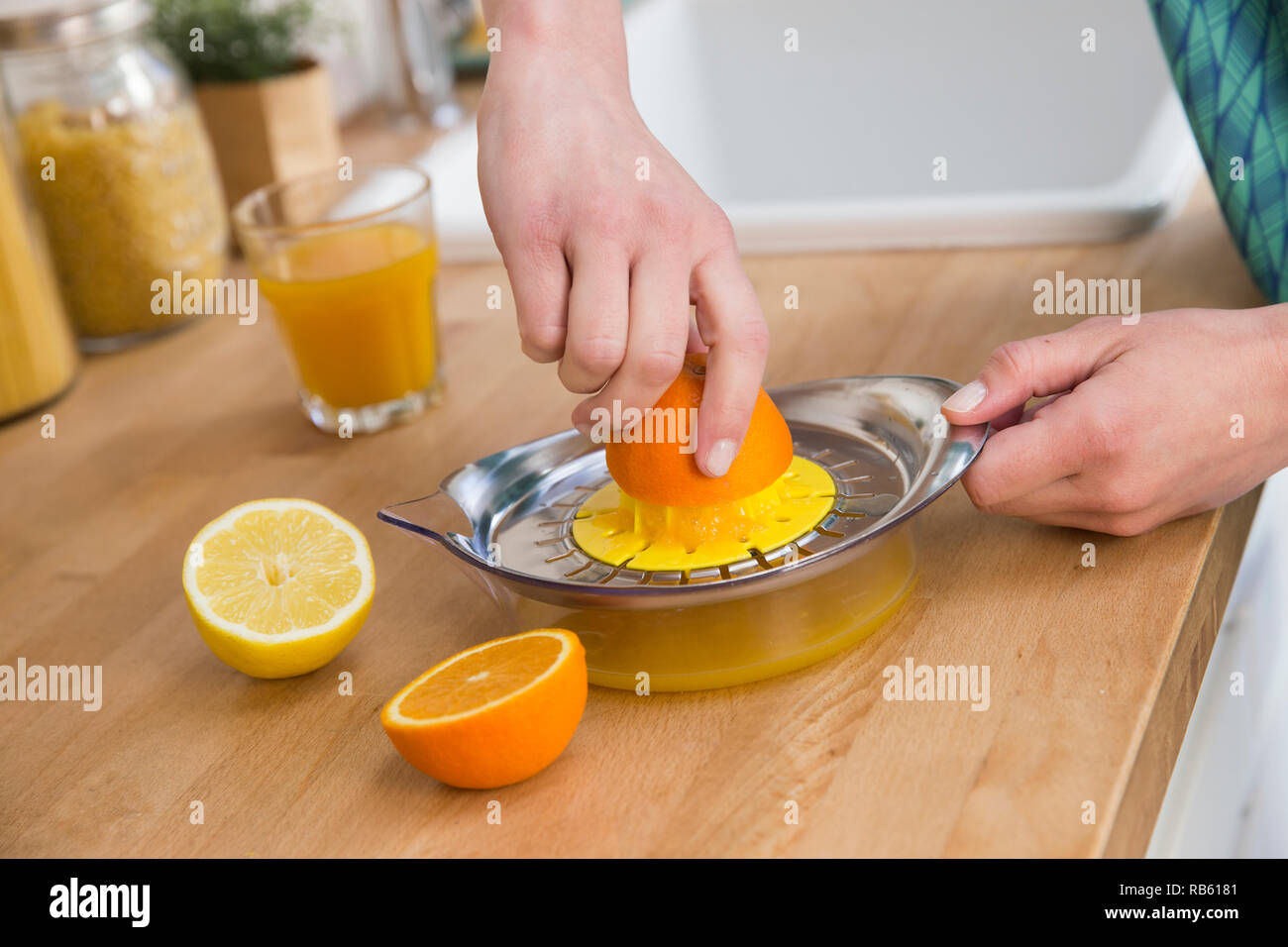 Preparing fresh fruit hi-res stock photography and images - Alamy
