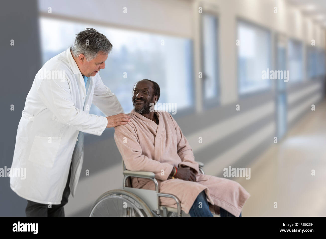 Patient in hospital Stock Photo - Alamy