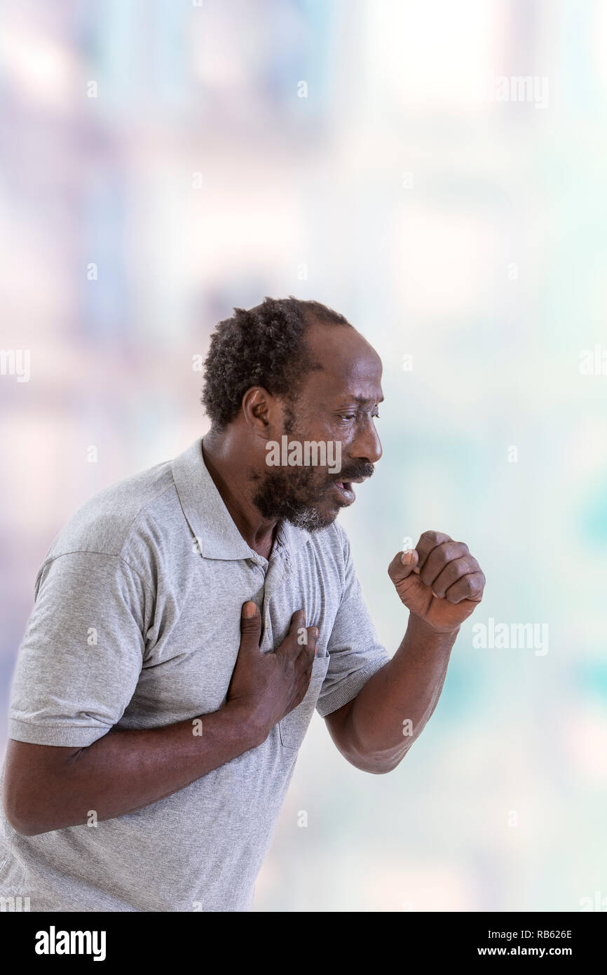 Coughing man hi-res stock photography and images - Alamy