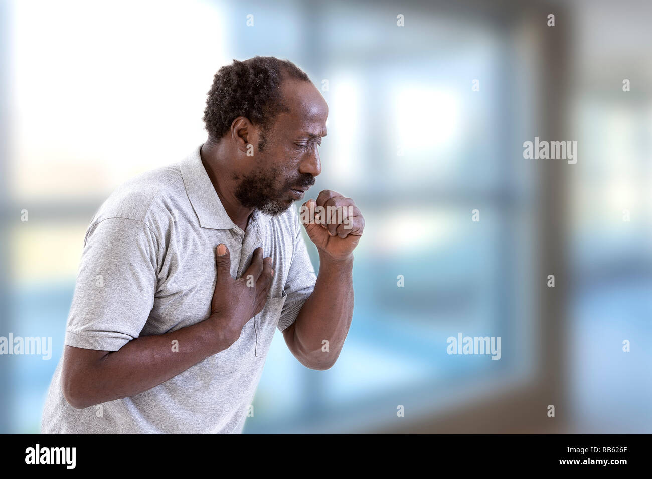 Coughing man hi-res stock photography and images - Alamy