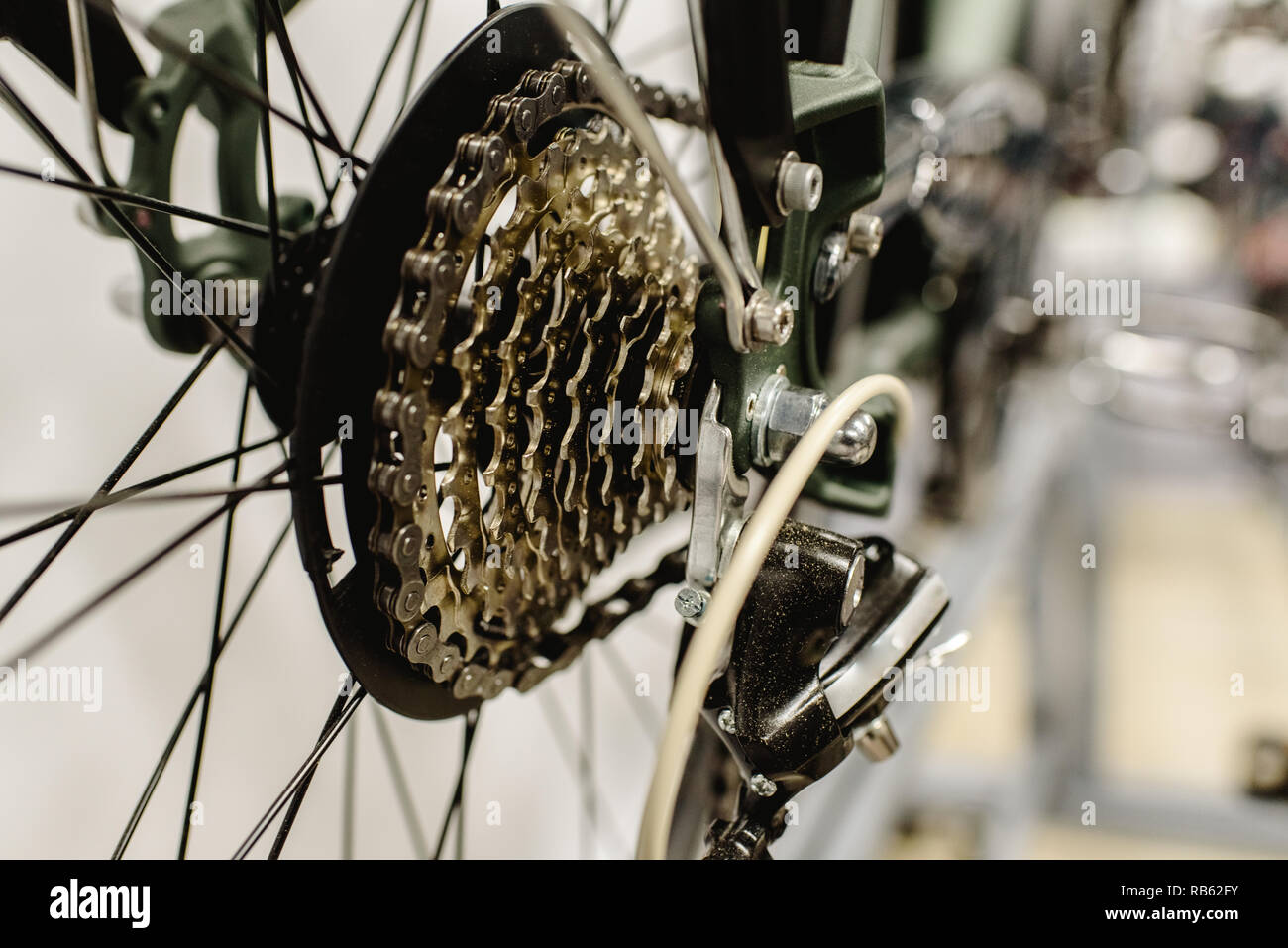 Gear crown of a clean bicycle Stock Photo - Alamy