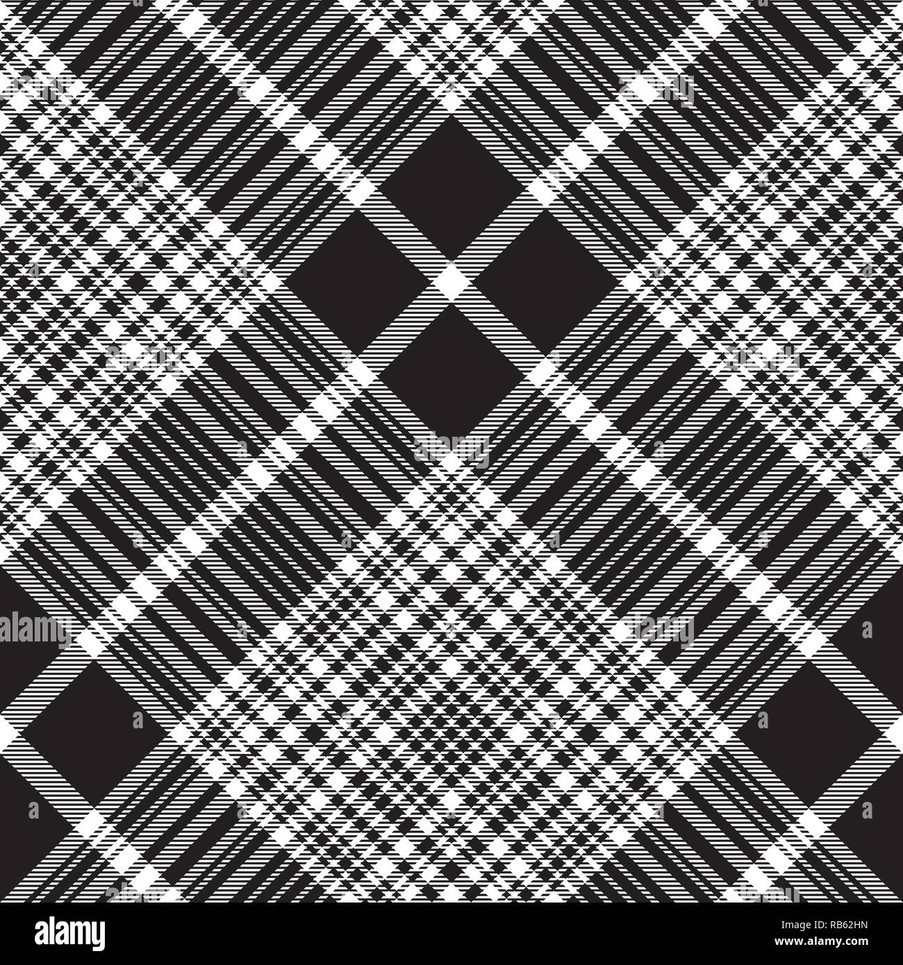 Check black white plaid seamless pattern. Vector illustration Stock ...