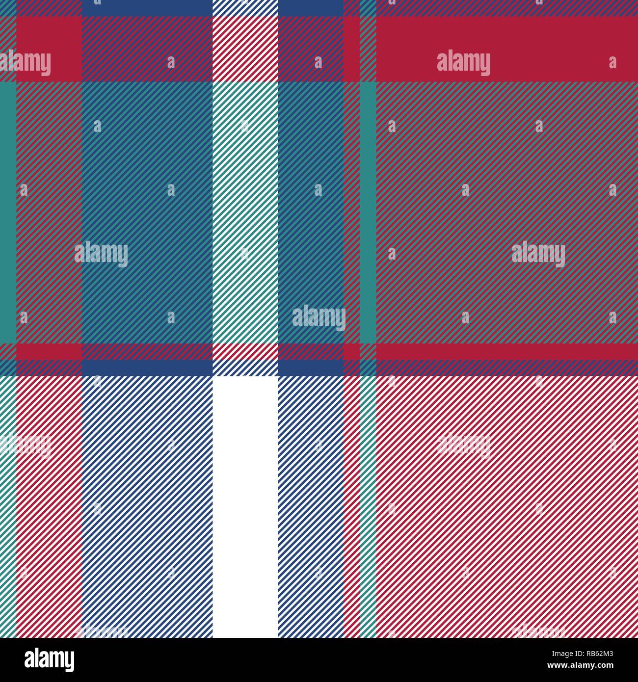 Asymmetrical abstract check plaid seamless pattern. Vector illustration ...