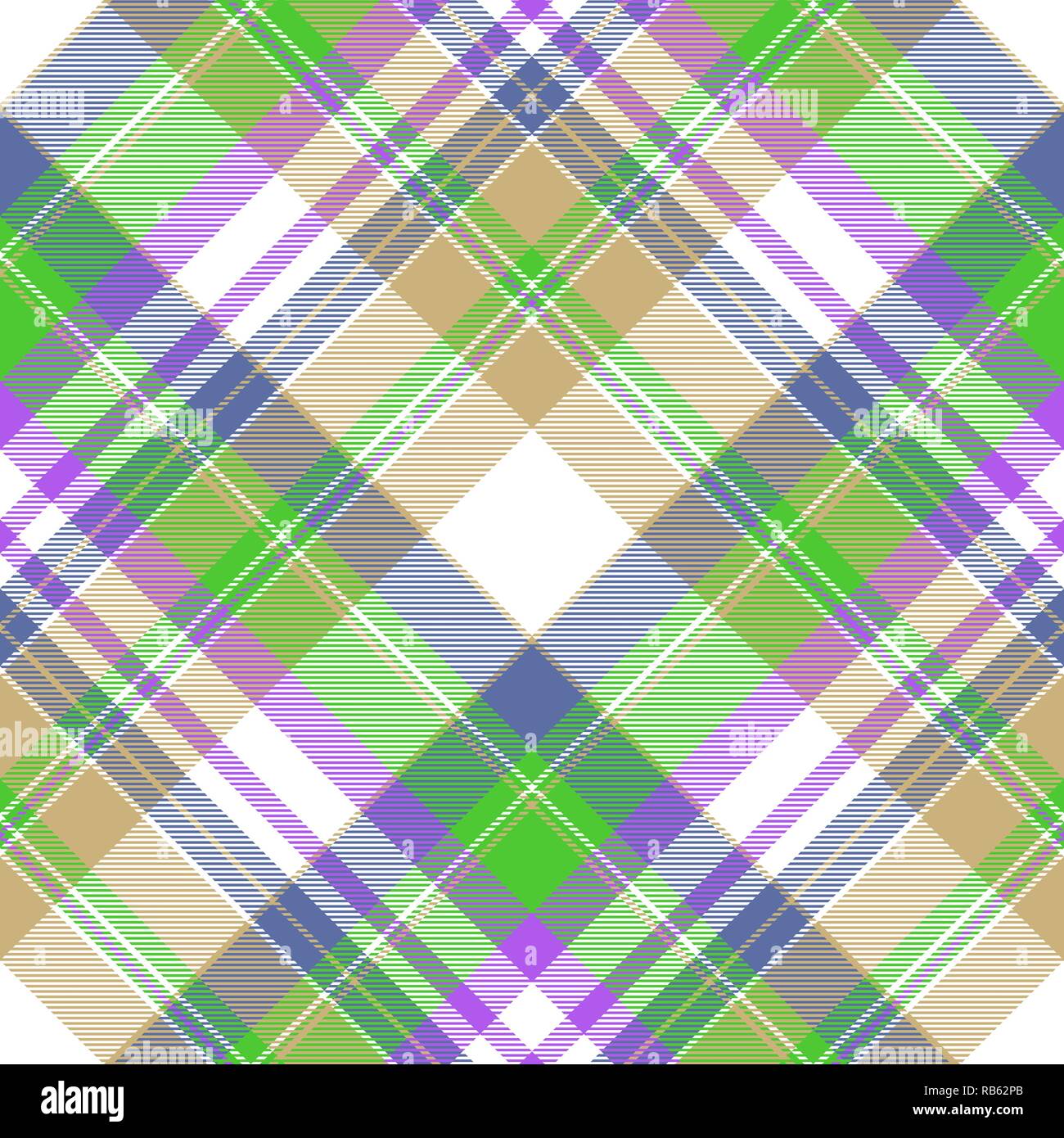 Color plaid fabric texture seamless pattern. Flat design. Vector ...