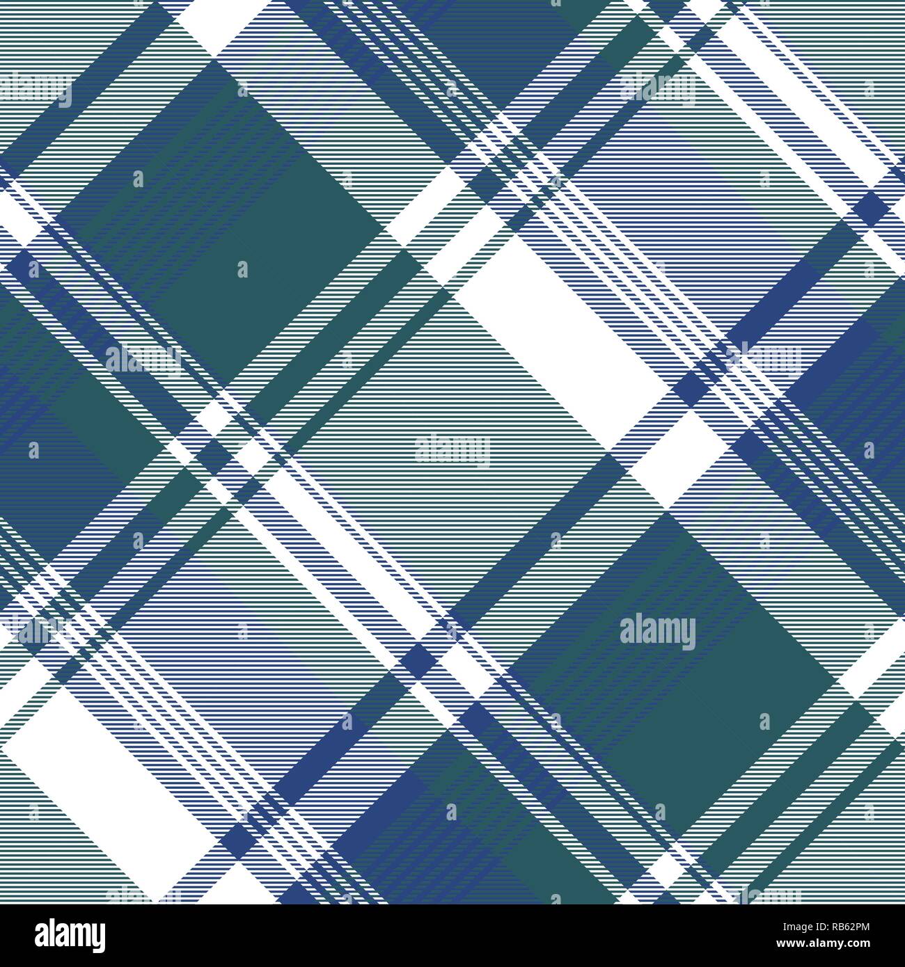 Diagonal fabric texture plaid seamless pattern. Vector illustration ...