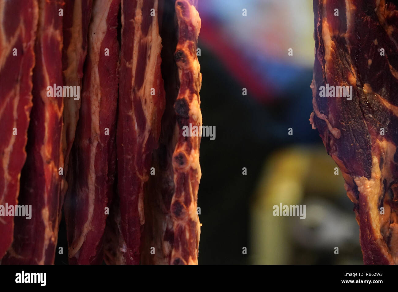 german sausage and meat at the market in Munchen Stock Photo - Alamy