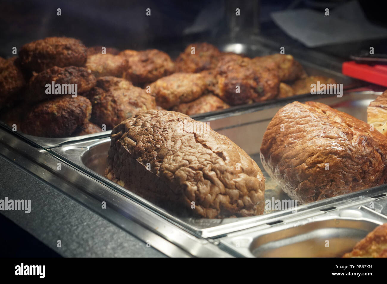 german sausage and meat at the market in Munchen Stock Photo - Alamy