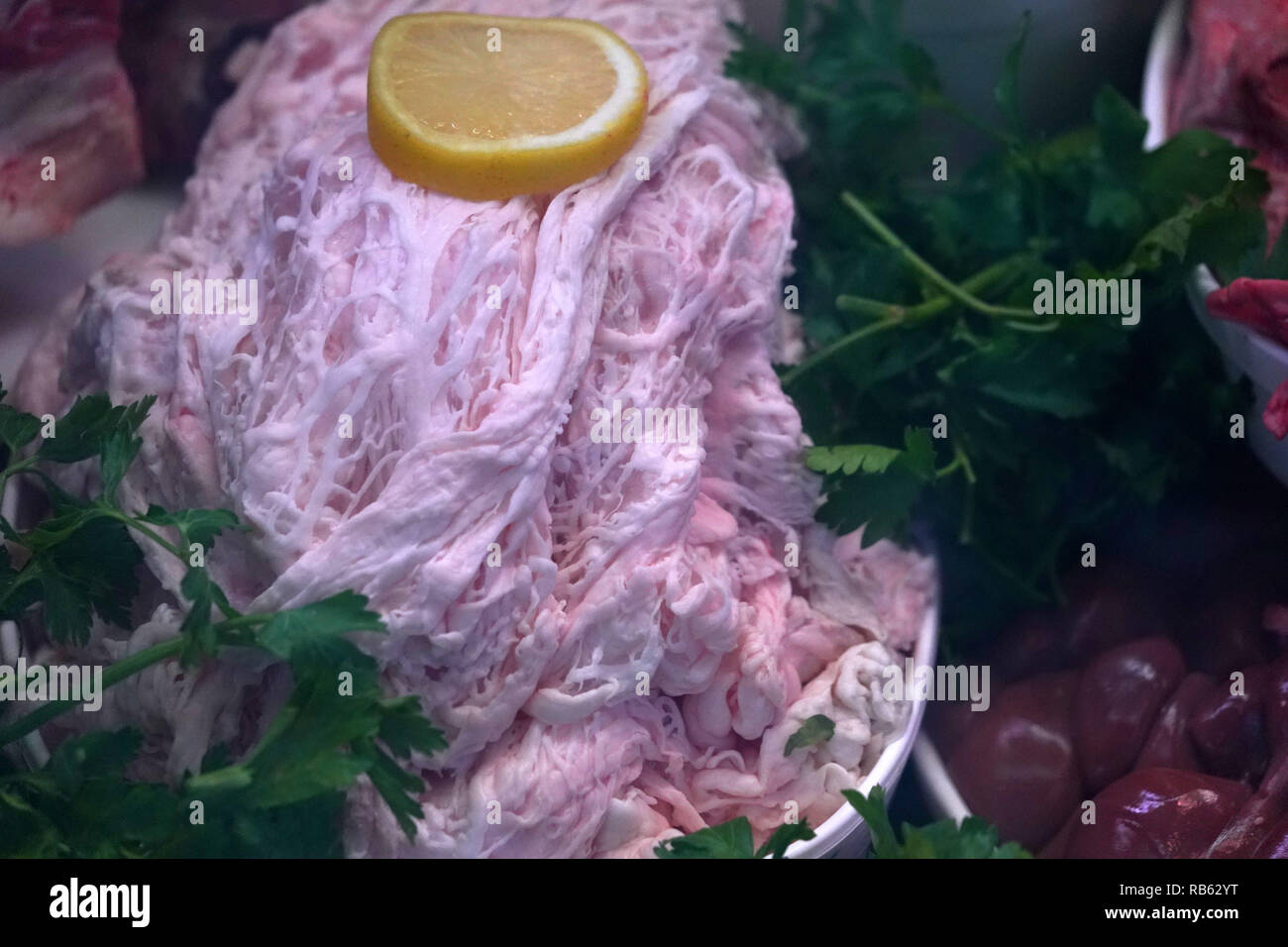 german sausage and meat at the market in Munchen Stock Photo - Alamy