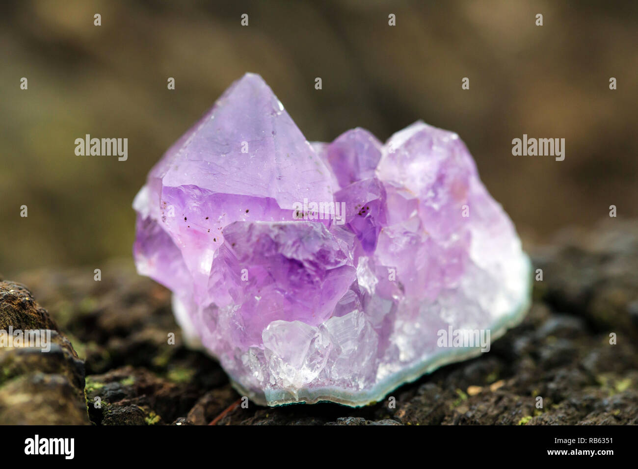 Natural mineral stone Amethyst Stock Photo - Alamy